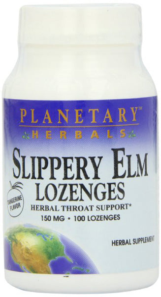 Planetary Herbals Slippery Elm Lozenges Unflavored - 100 Lozenges ...